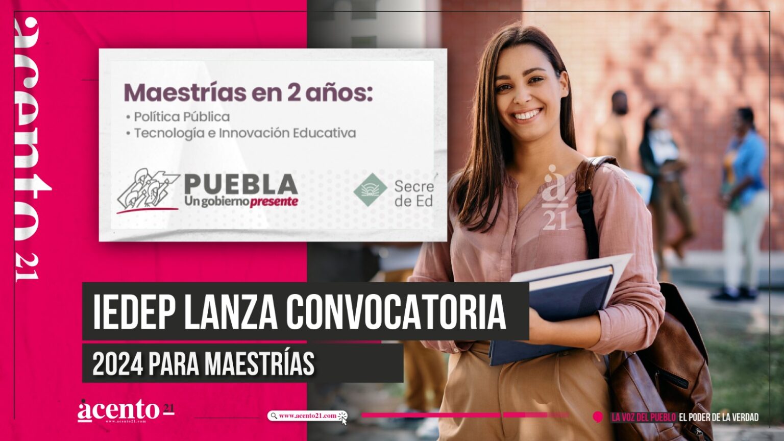 IEDEP lanza convocatoria 2024 para maestrías - Acento 21