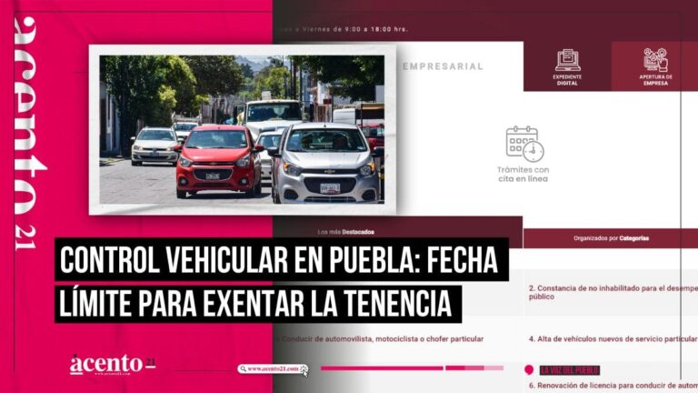 ¿Cuándo es la fecha límite del pago control vehicular en Puebla?