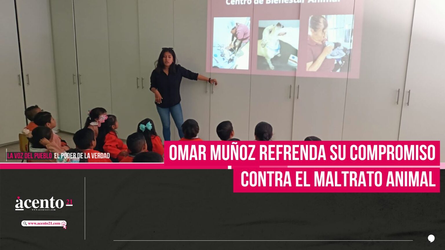 Omar Muñoz refrenda su compromiso contra el maltrato animal - Acento 21