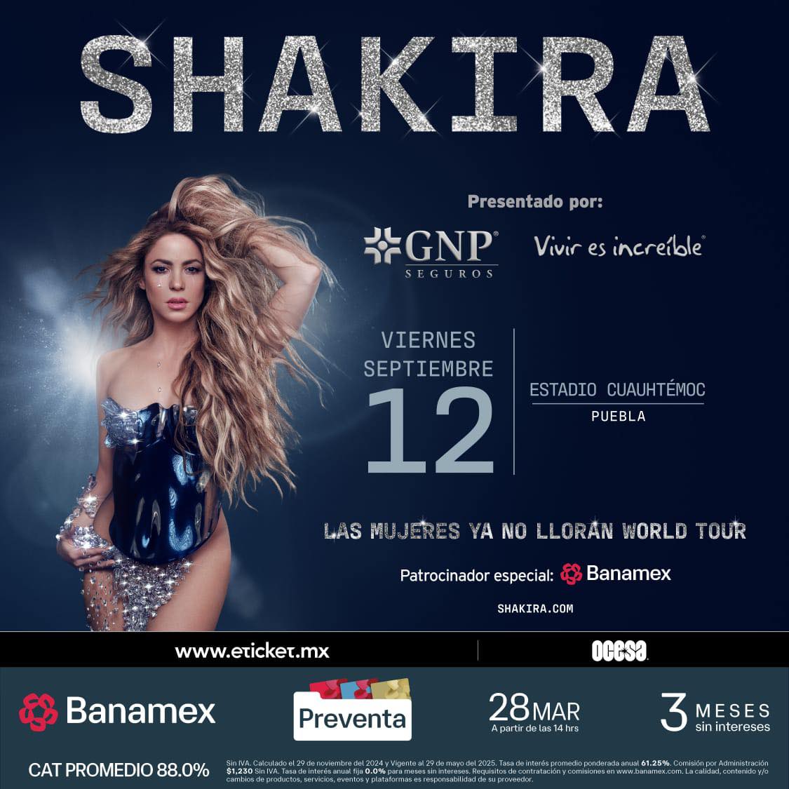 Habrá boletos al 2x1 para el concierto de Shakira en Puebla; te decimos ...